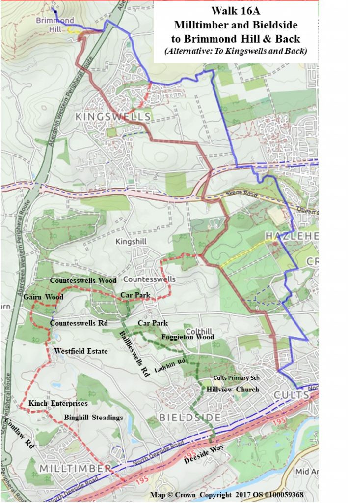 Walk 16B. Brimmond Hill and Back for Walkers from Milltimber and ...